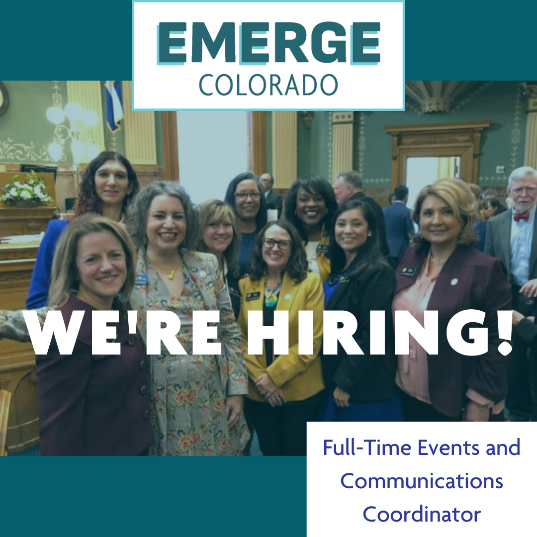 We're Hiring! Events and Communications Coordinator - Emerge Colorado